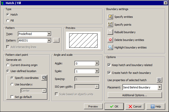 Applying Fills and Patterns | Getting Started with DraftSight