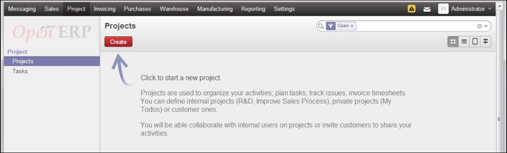 Working with OpenERP