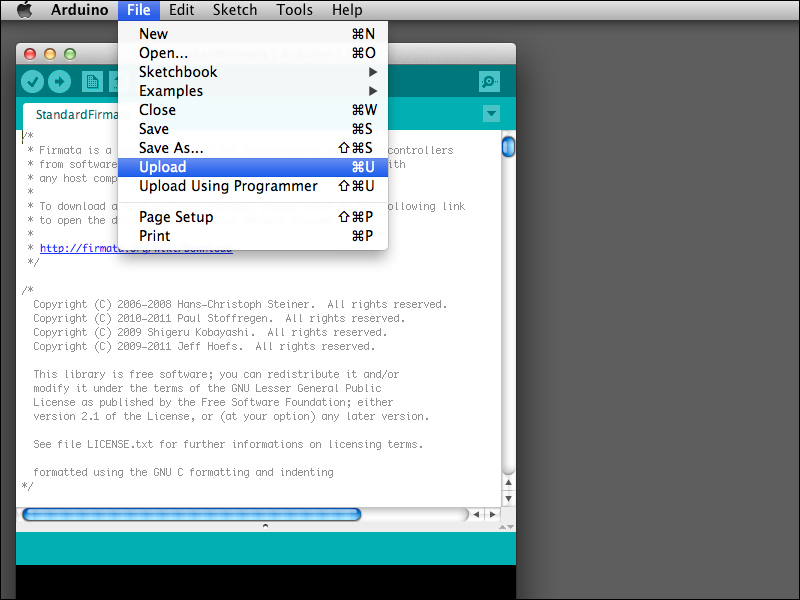 Interfacing with custom hardware through Arduino | Multimedia Programming with Pure Data