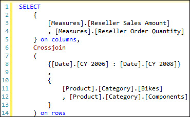 Instant MDX Queries for SQL Server 2012