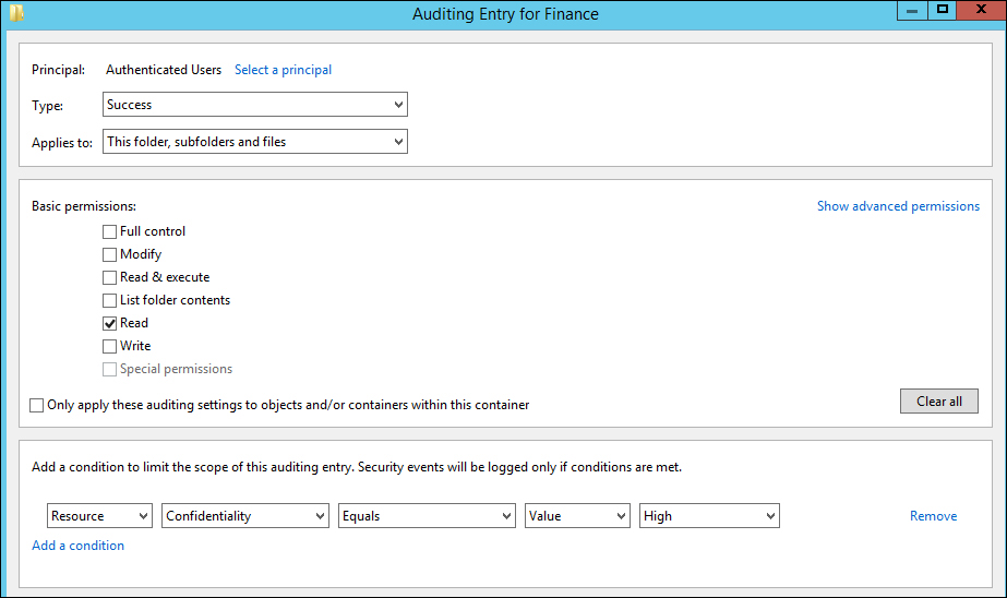 Learning Microsoft Windows Server 2012 Dynamic Access Control