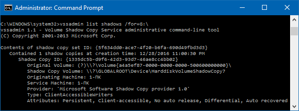 Mounting VSCs from disk images with VSSADMIN and MKLINK | Windows ...