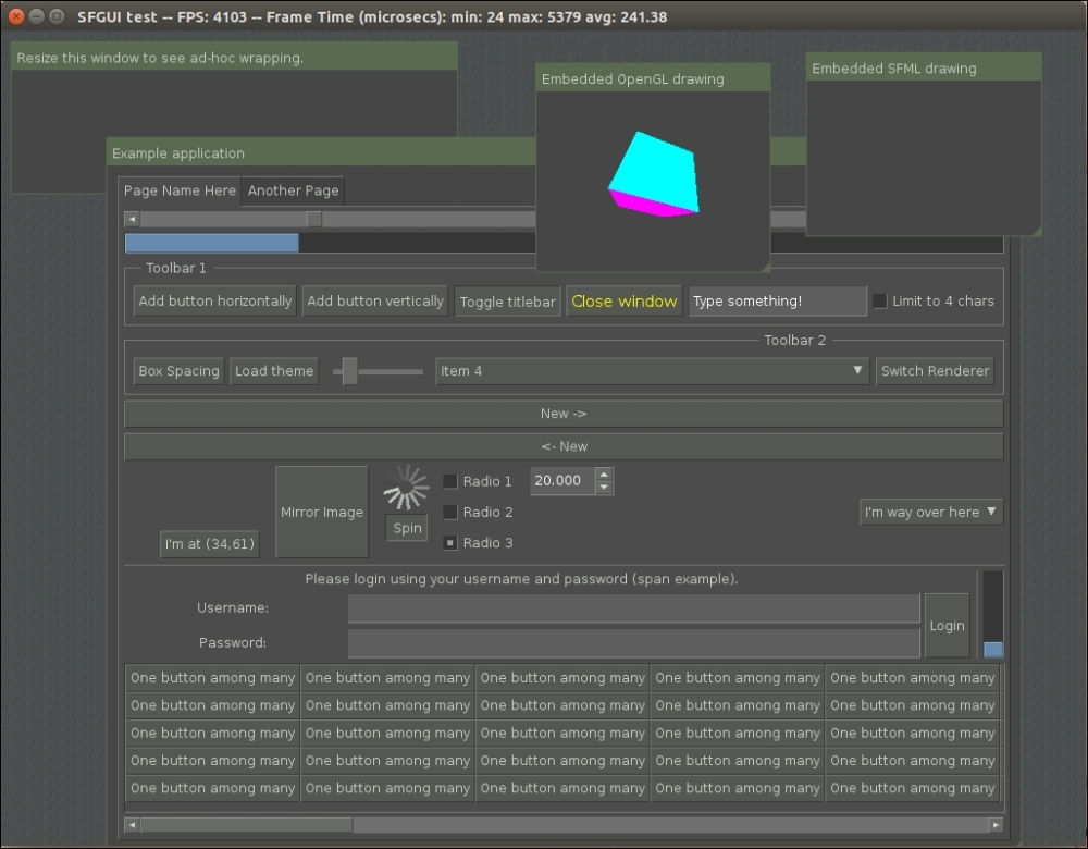 Using SFGUI - SFML Blueprints