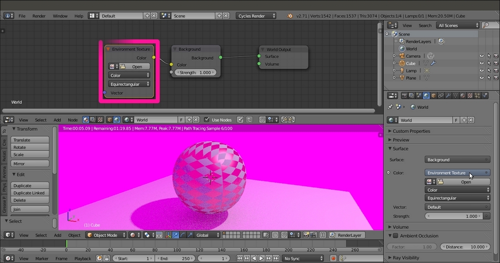 computer texture blender