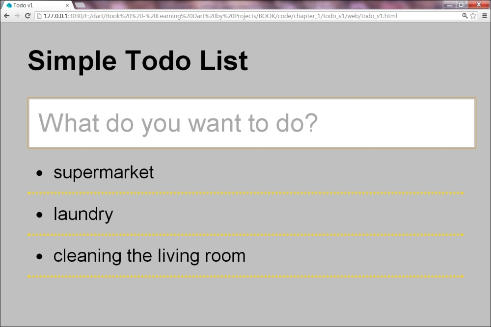1. Dart – A Modern Web Programming Language | Learning Dart, Second Edition