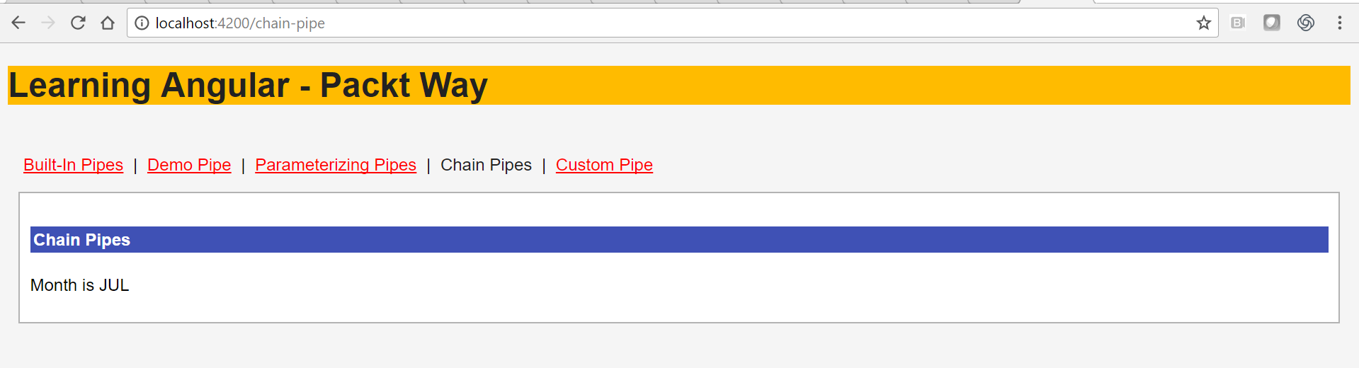 Chaining Pipes Expert Angular