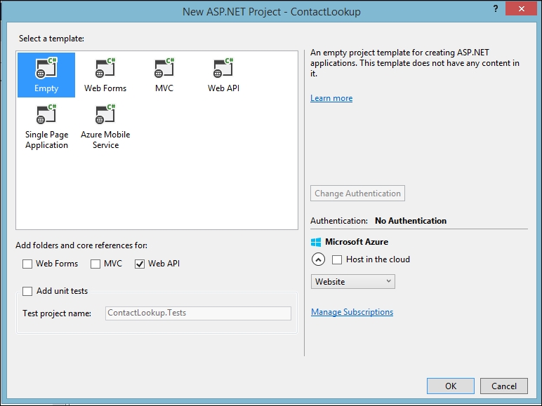 1. Setting up a Browser Client | ASP.NET Web API Security Essentials