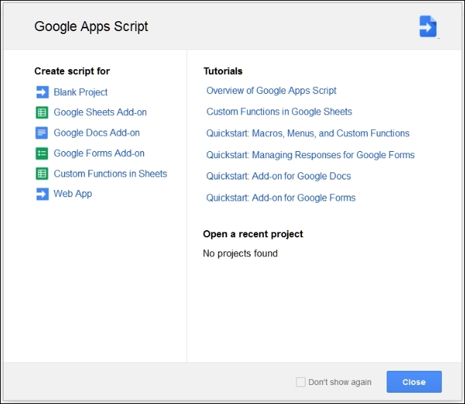 Learning Google Apps Script