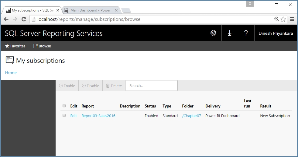 Embedding reports in other applications | SQL Server 2016 Reporting Services Cookbook