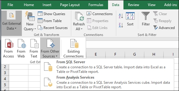 8. Combining Tabular Models with Excel | Tabular Modeling with SQL Server 2016 Analysis Services ...