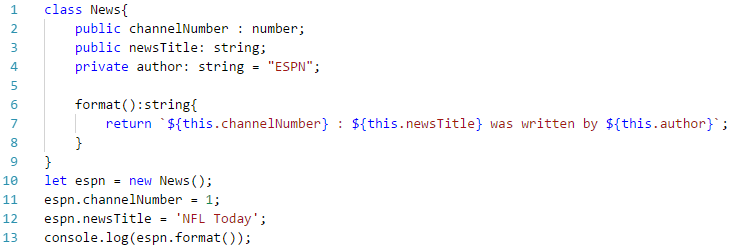 Classes In TypeScript TypeScript 2 x By Example