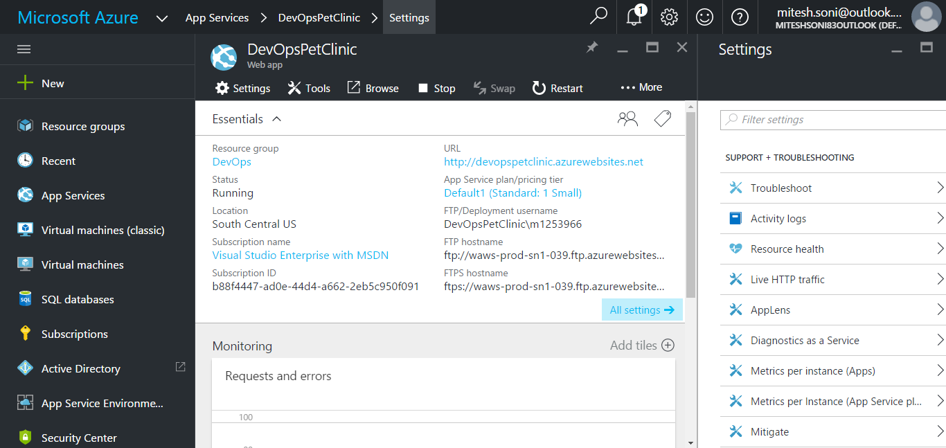 Continuous Delivery In Microsoft Azure App Services Using Ftp Devops