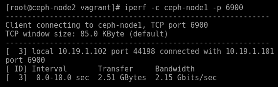 Baseline network performance | Ceph: Designing and Implementing Scalable Storage Systems