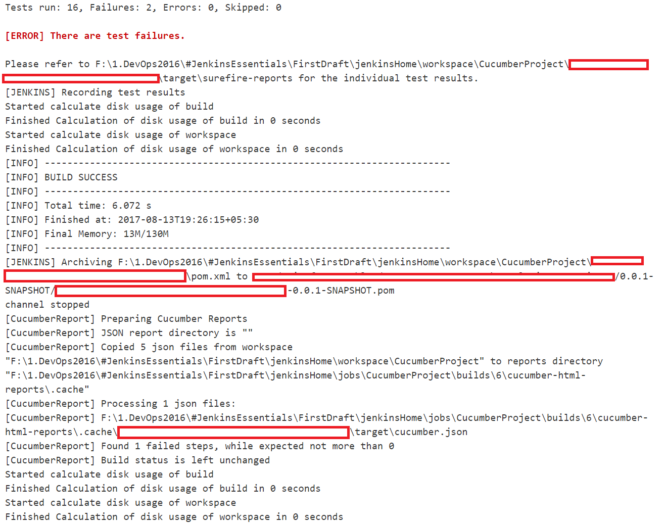 Jenkins and Cucumber test reports - Jenkins 2.x Continuous Integration ...