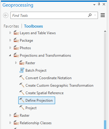 Defining a coordinate system for data | ArcGIS Pro 2.x Cookbook