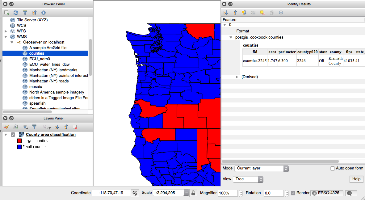 Creating WMS and WFS services with GeoServer | PostGIS Cookbook - Second Edition
