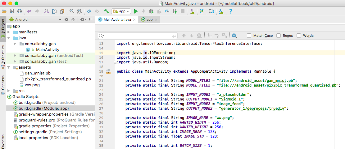 Using the GAN models in Android - Intelligent Mobile Projects with ...
