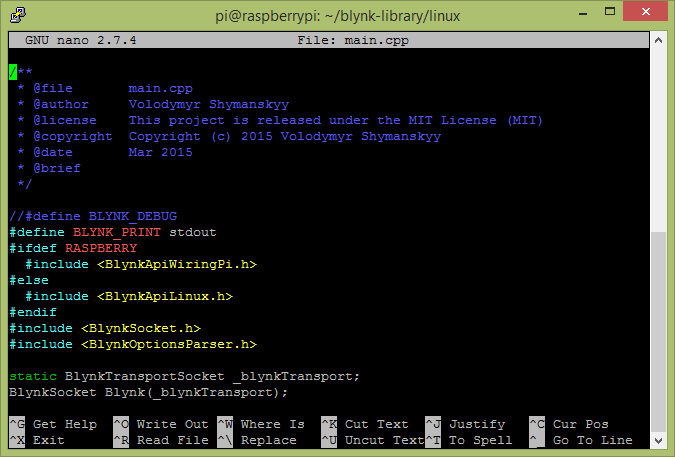 Modifying The Main cpp File Hands On Internet Of Things With Blynk