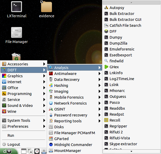 Digital Evidence and Forensic Toolkit (DEFT) | Practical Linux Security ...