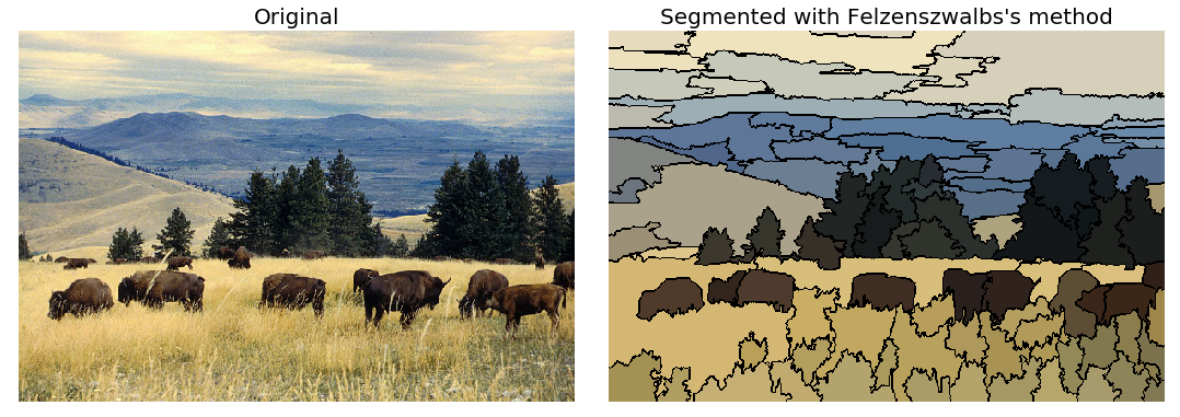 Felzenszwalb, SLIC, QuickShift, and Compact Watershed algorithms | Hands-On Image Processing ...