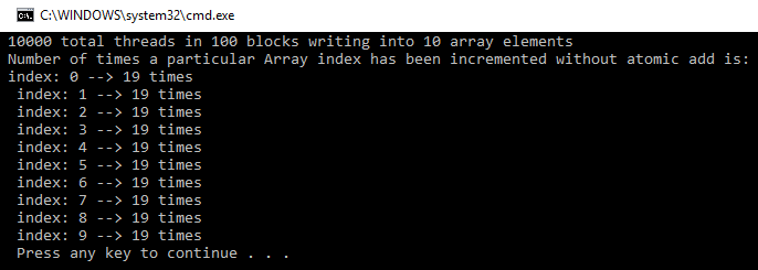Thread synchronization | Hands-On GPU-Accelerated Computer Vision with OpenCV and CUDA