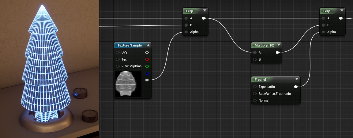 A different type of translucency – holograms | Unreal Engine 4 Shaders and Effects Cookbook