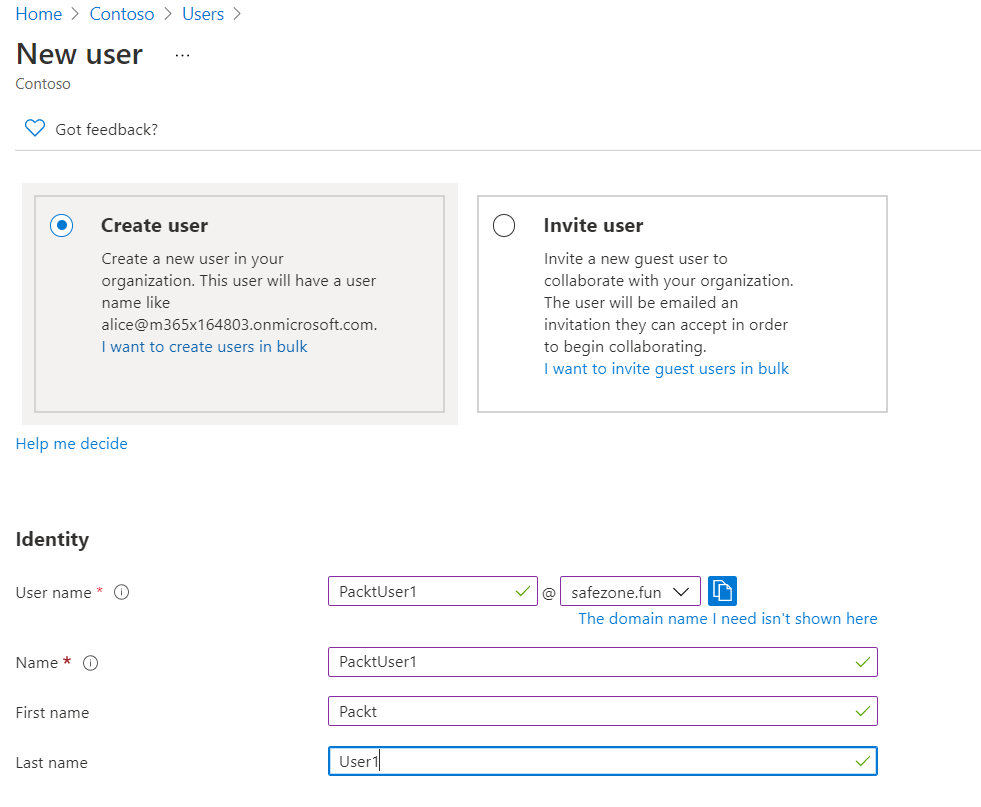 Creating Azure AD users and groups | Exam Ref AZ-104 Microsoft Azure ...