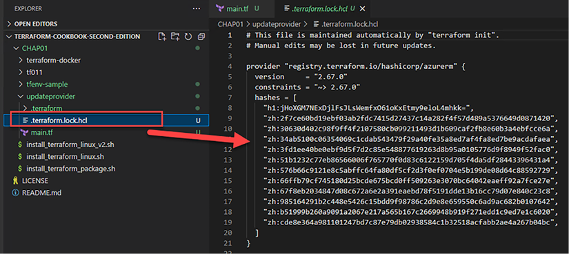 Upgrading Terraform providers | Terraform Cookbook - Second Edition
