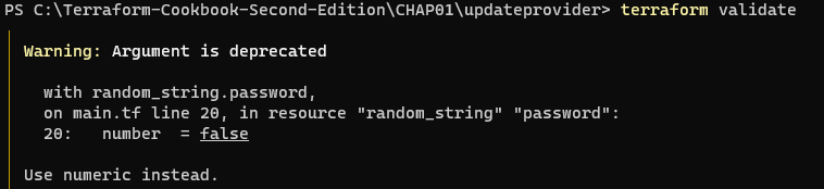 Upgrading Terraform providers | Terraform Cookbook - Second Edition