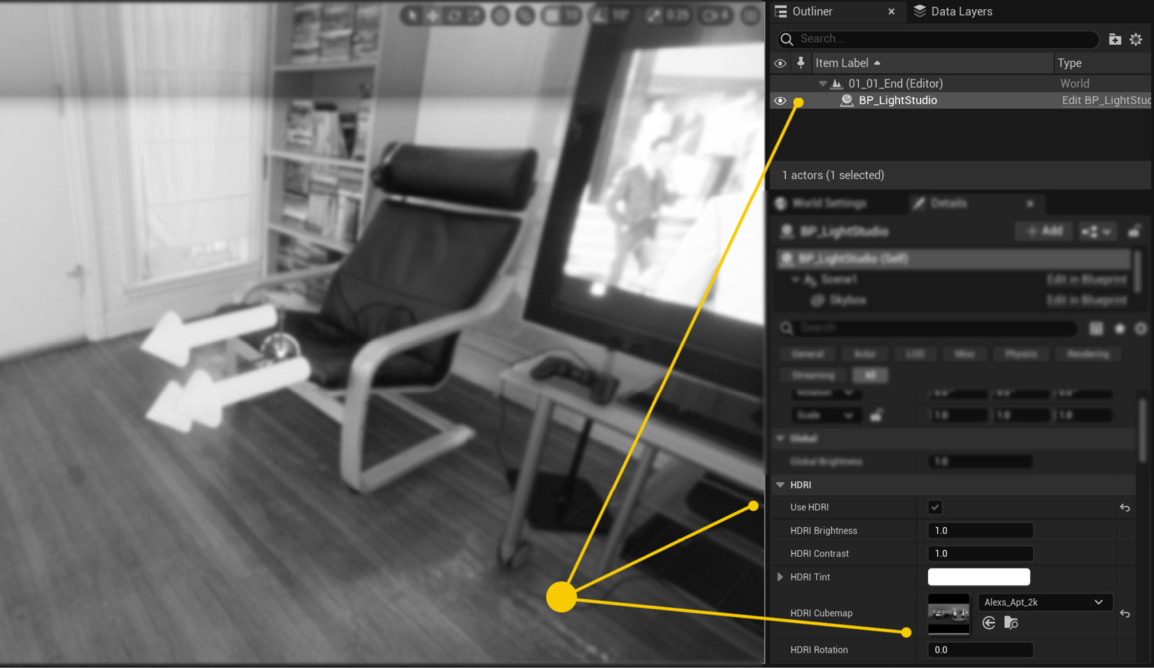 Setting up a studio scene | Unreal Engine 5 Shaders and Effects Cookbook - Second Edition