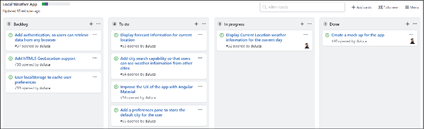 Planning using Kanban and GitHub projects | Angular for Enterprise-Ready Web Applications ...