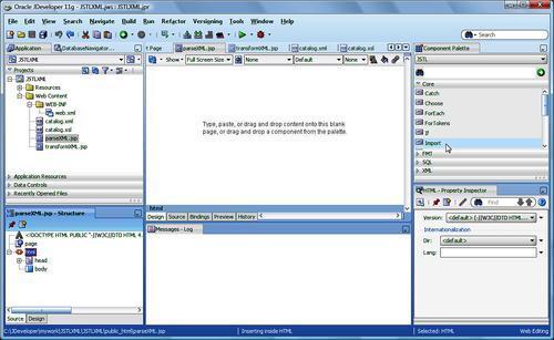 JSTL XML Tag Library | Processing XML documents with Oracle JDeveloper 11g