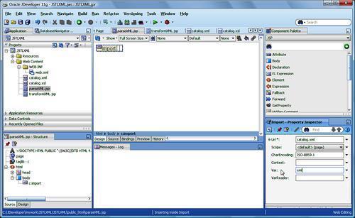 JSTL XML Tag Library | Processing XML documents with Oracle JDeveloper 11g