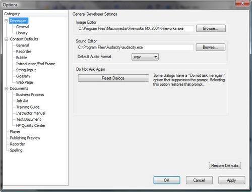 Incorporating Sound into Your Topics | Oracle User Productivity Kit 3.5