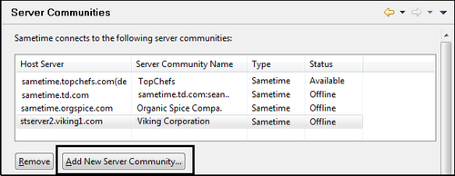 Connecting to external Sametime communities | IBM Lotus Sametime 8 ...