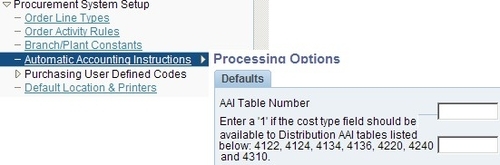 Setting up Automatic Accounting Instructions | Oracle JD Edwards ...