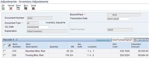 Inventory Management | Oracle JD Edwards EnterpriseOne 9.0: Supply ...