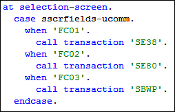 Adding toolbar buttons on selection screen | SAP ABAP Advanced Cookbook