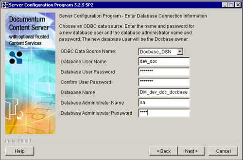 6.1 Creating a Docbase | Web Content Management with Documentum